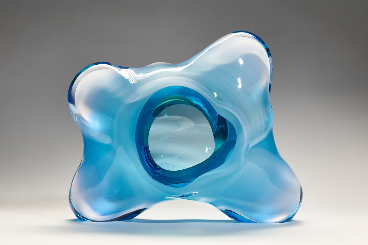 Blue Wide Cloud – London Glassblowing