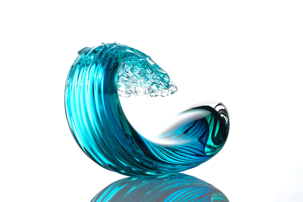 Carved Wave – London Glassblowing