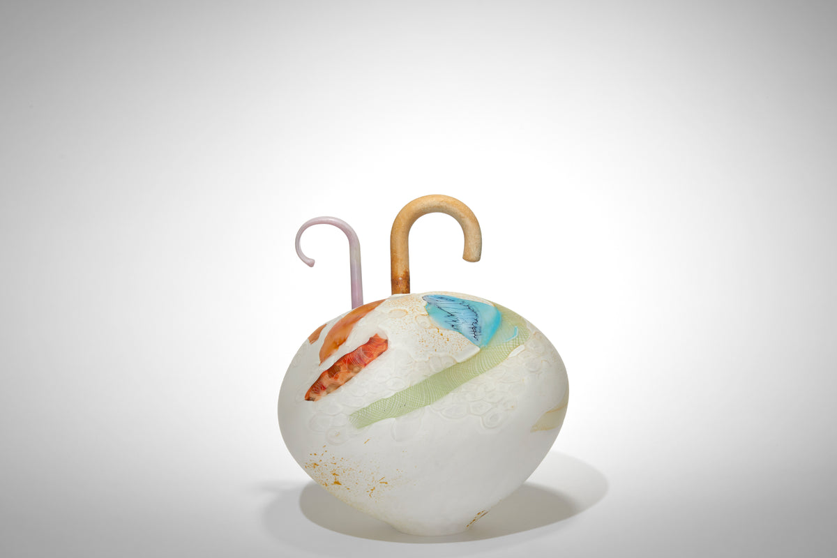 Ghost Ocean, Reef Vessel with Umbrella Handles – London Glassblowing