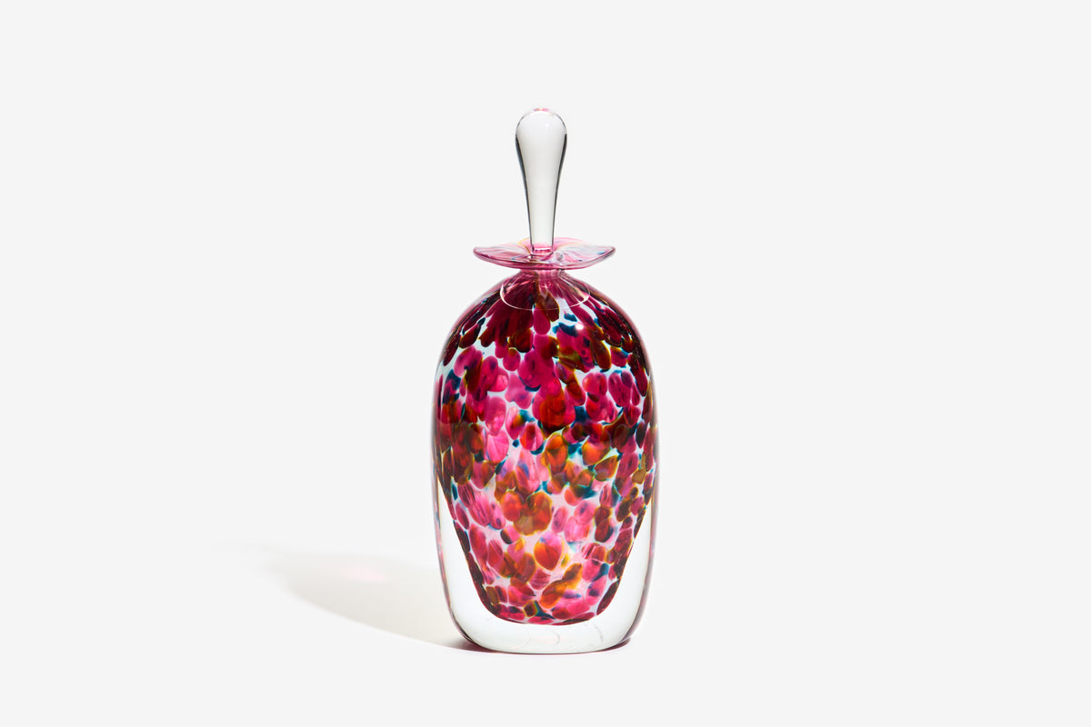 Hydrangea Tall Rectangular Perfume Bottle – London Glassblowing
