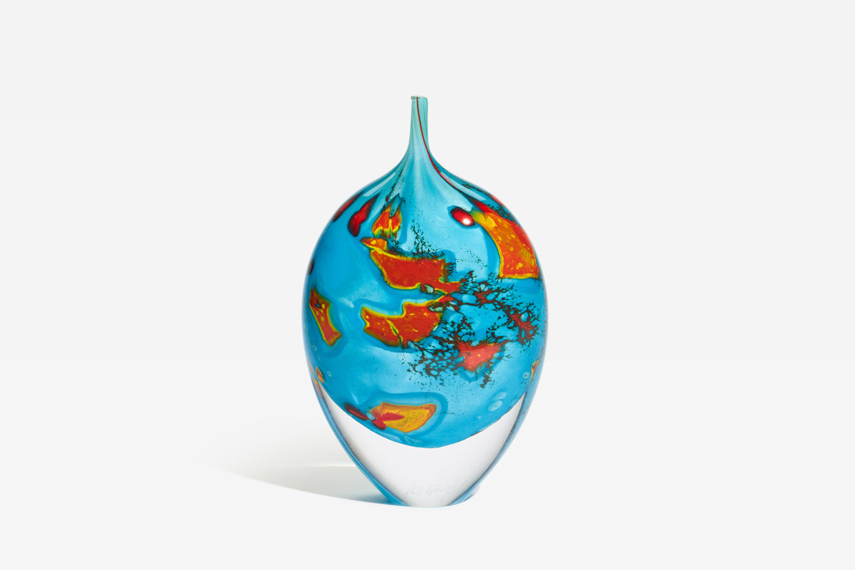 Lagoon Small Tall Dropper – London Glassblowing