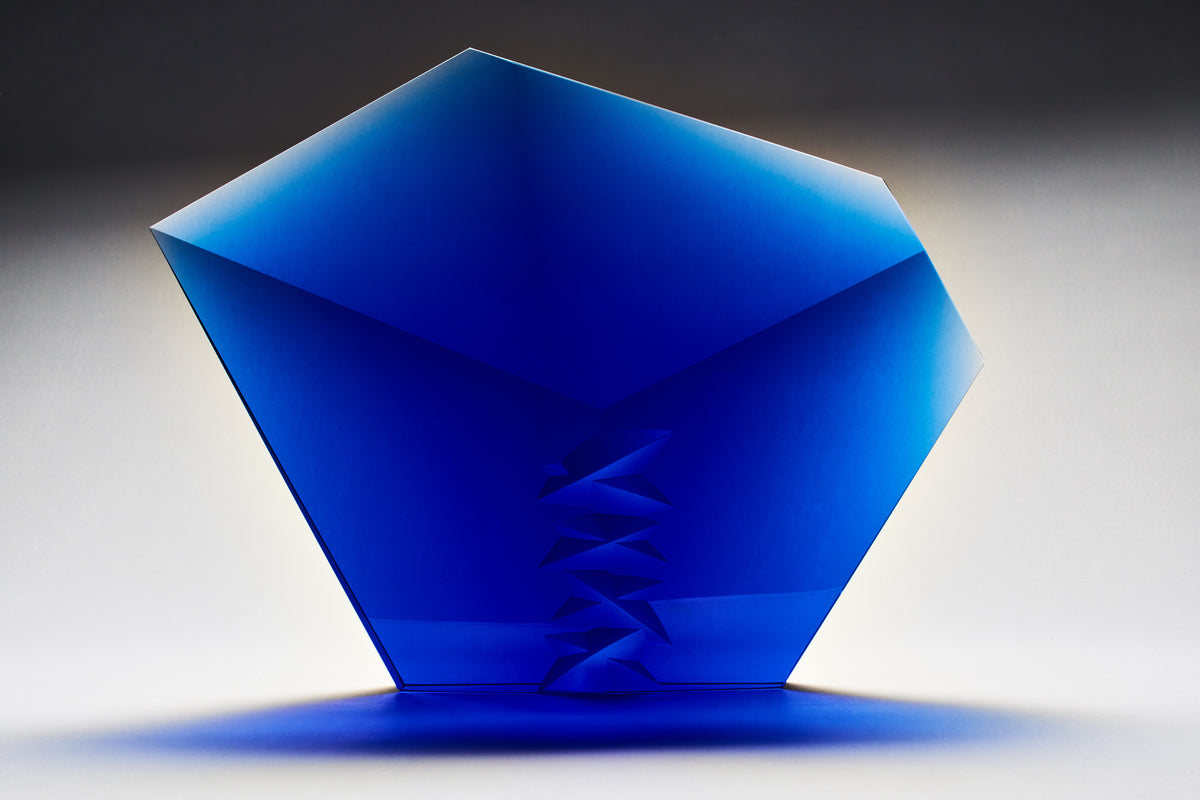 Cobalt Totem – London Glassblowing